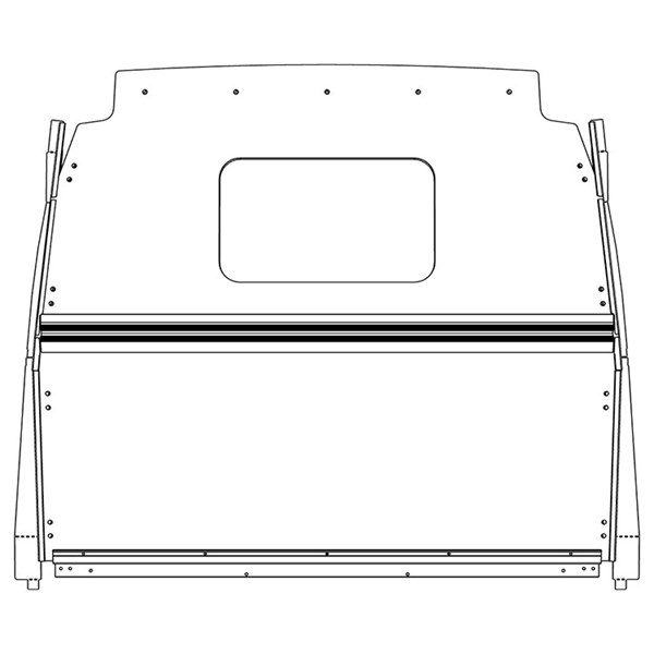 Bulkhead with window Caddy 20-/Connect 24- DD
